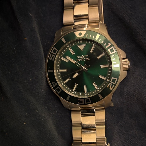 Invicta | Accessories | Invicta Gold Watch With Green Dial | Poshmark